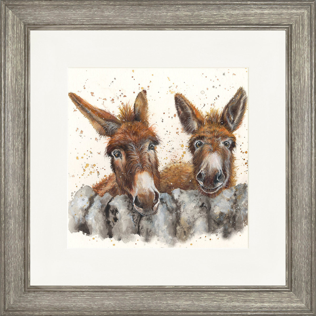 Barney and Fred Square Framed Print – Bree Merryn Fine Art