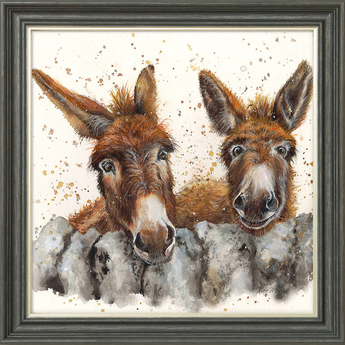 Barney and Fred Square Framed Print – Bree Merryn Fine Art