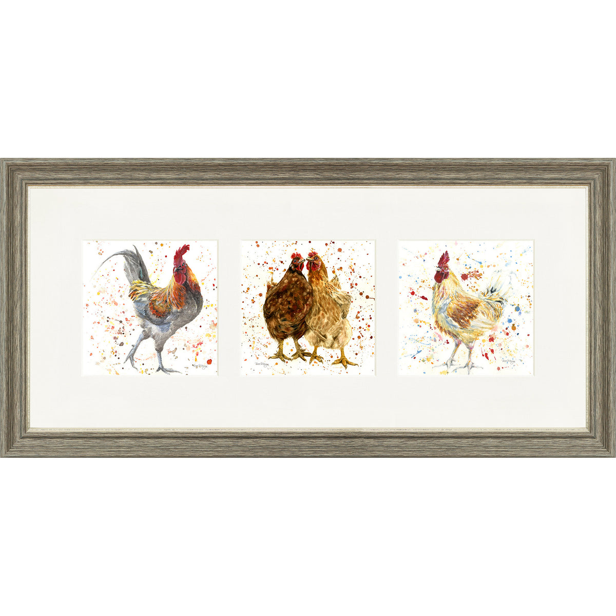The Hens Triptych Framed Print – Bree Merryn Fine Art
